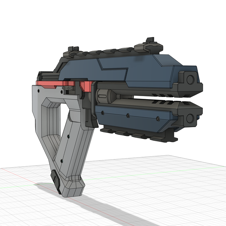 3D Printable Bolt Pistol from EVE Dust 514 by MILITECH