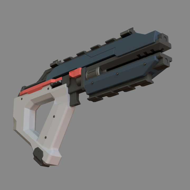 3D Printable Bolt Pistol from EVE Dust 514 by MILITECH