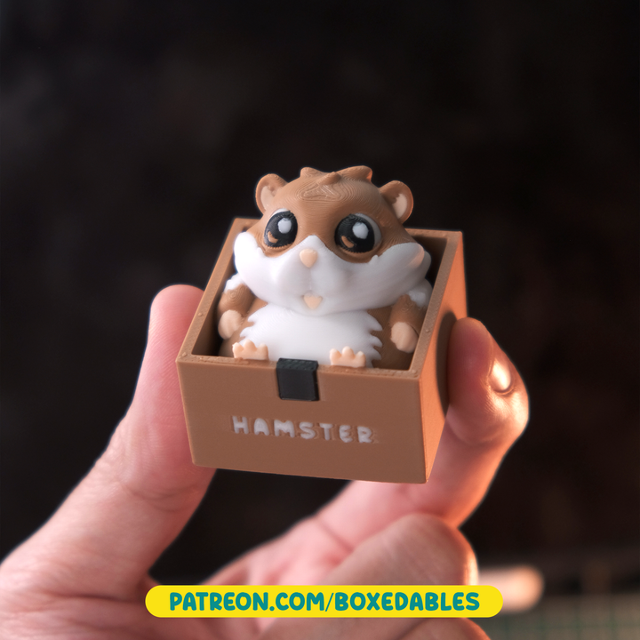3D Printable Hamster - Boxedables by OBUNAGA 3D
