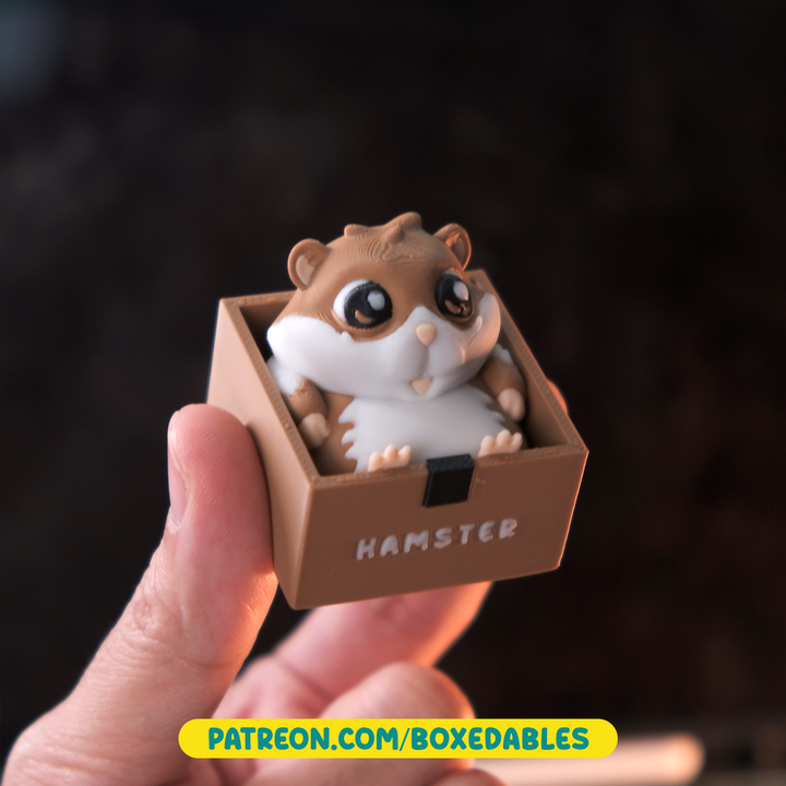 3D Printable Hamster - Boxedables by OBUNAGA 3D