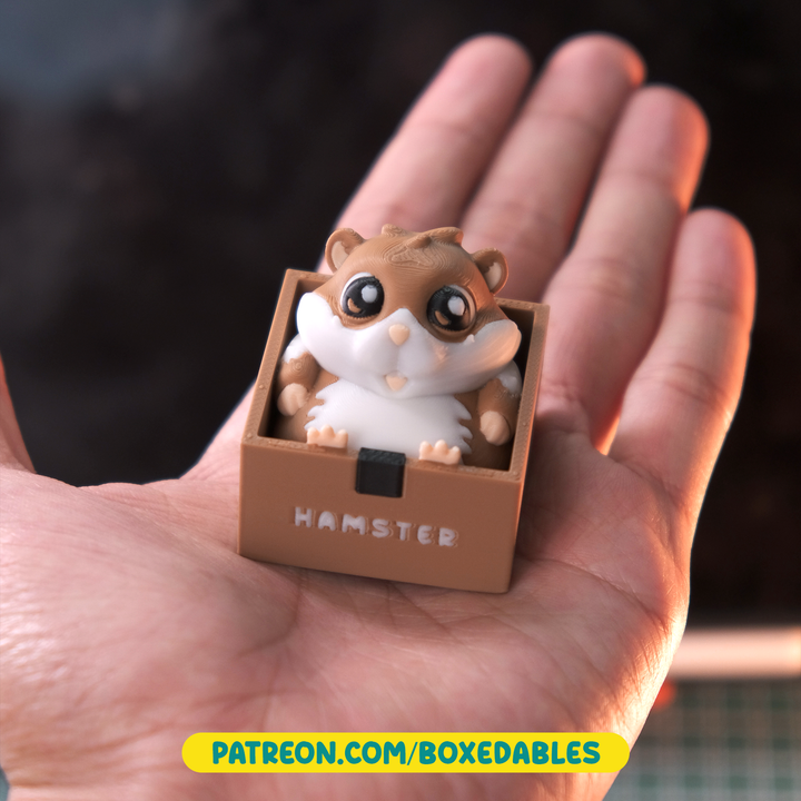 3D Printable Hamster - Boxedables by OBUNAGA 3D