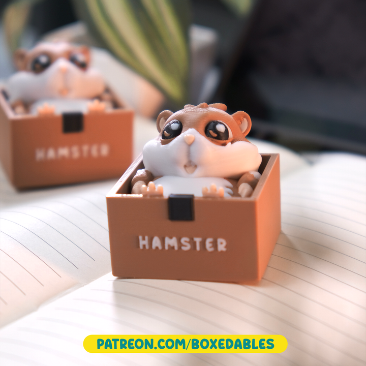 3D Printable Hamster - Boxedables by OBUNAGA 3D