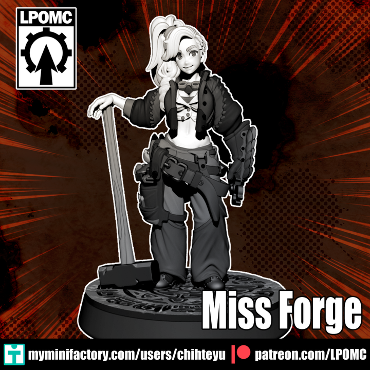 3D Printable Miss Forge by LPOMC