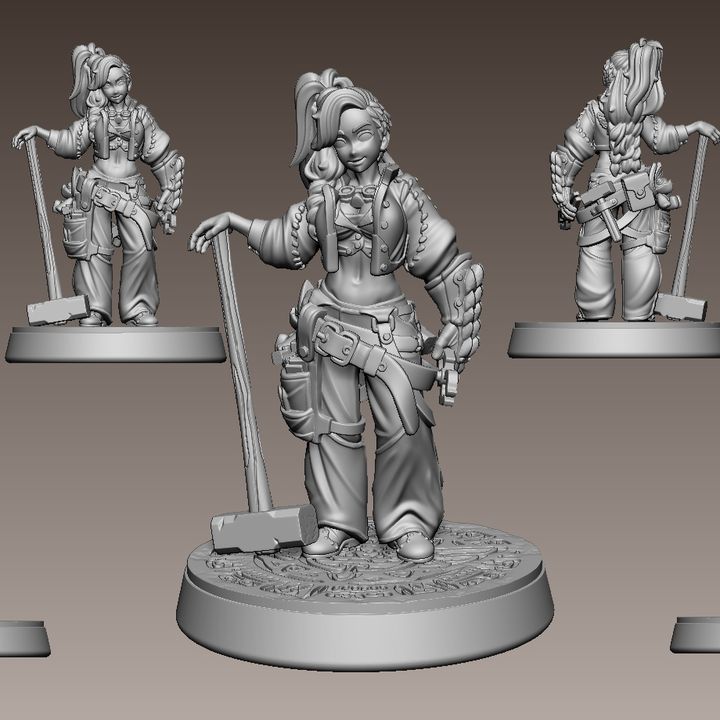 3D Printable Miss Forge by LPOMC