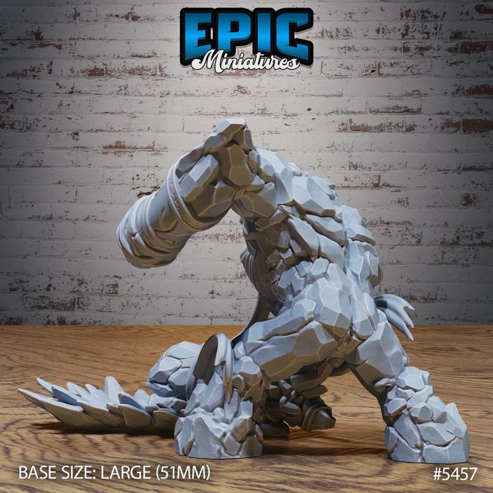 3D Printable Desert Golem Smash / Giant Sand Beast / Humanoid Dune ...