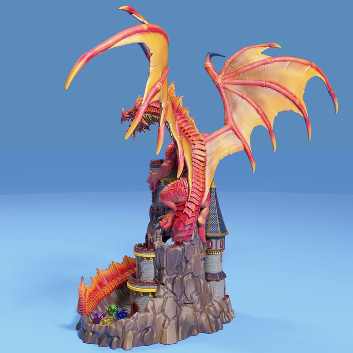 3D Printable Dragon Lair Dice Tower / Board Game Equipment / Magic ...