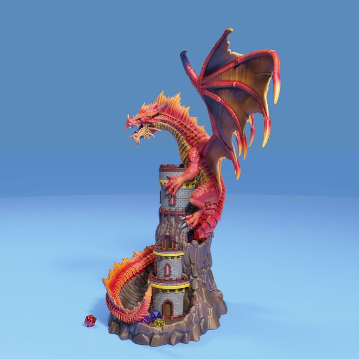 3D Printable Dragon Lair Dice Tower / Board Game Equipment / Magic ...