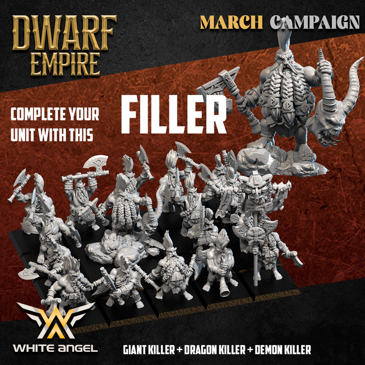 3D Printable DEMON KILLER - DWARF EMPIRE (MARCH 2025 CAMPAIGN) by WHITE ...