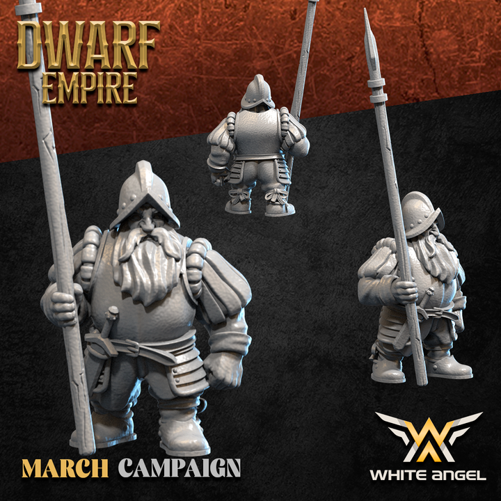 3D Printable OLD WORLD PIKEDWARF - DWARF EMPIRE (MARCH 2025 CAMPAIGN ...