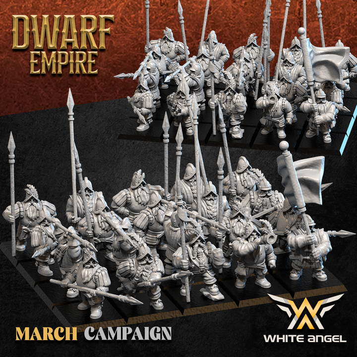 3D Printable OLD WORLD PIKEDWARF - DWARF EMPIRE (MARCH 2025 CAMPAIGN ...