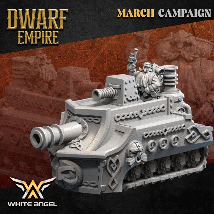 3D Printable DWARF TANK - DWARF EMPIRE (MARCH 2025 CAMPAIGN) by WHITE ...
