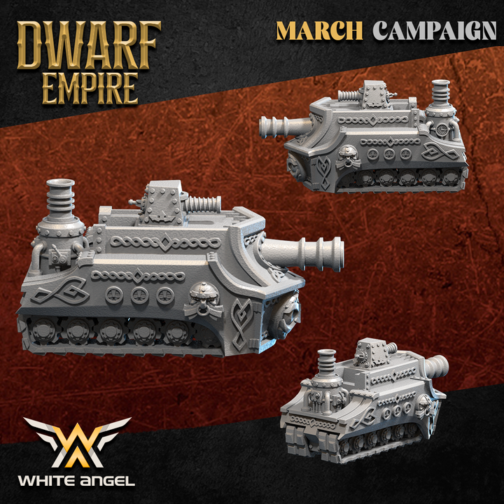 3D Printable DWARF TANK - DWARF EMPIRE (MARCH 2025 CAMPAIGN) by WHITE ...
