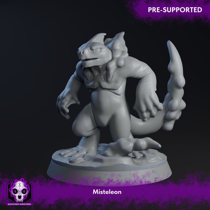 3D Printable Crestlings | Misteleon by Blackcrest Miniatures