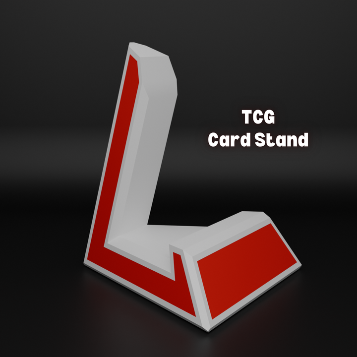 3D Printable Mystic TCG Card Stand by MysticMesh3D