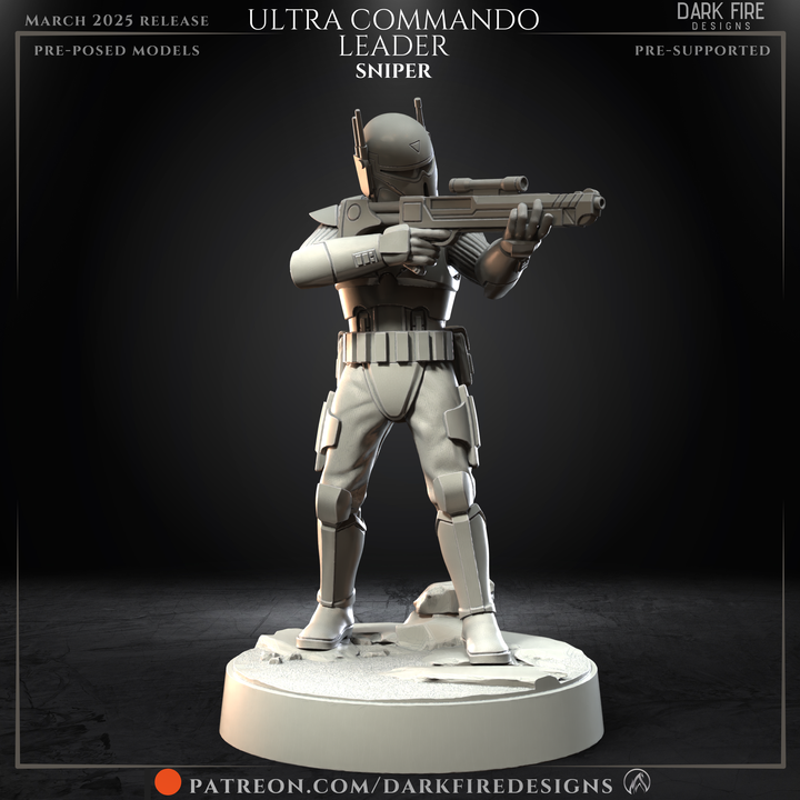 3D Printable Ultra Commando Leader by Dark Fire Designs