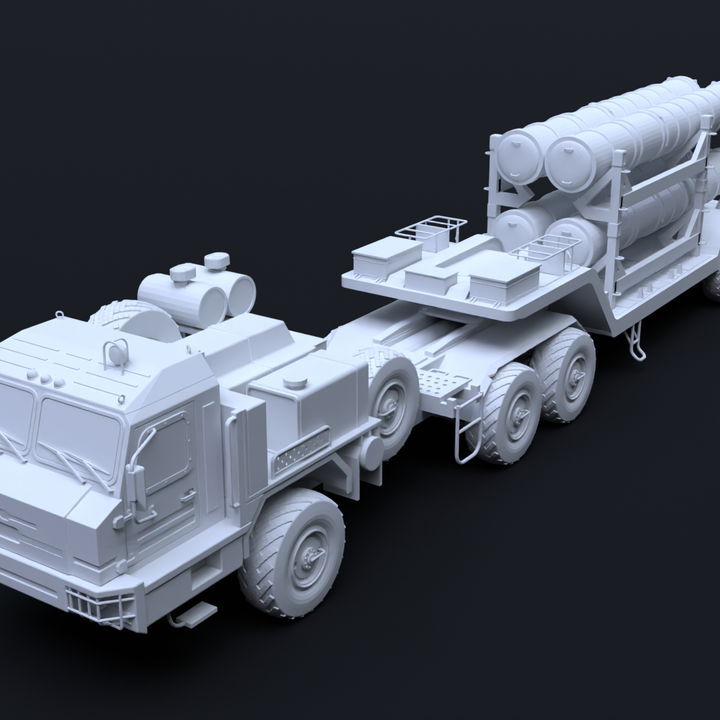 3D Printable Russian 5T58 Missile carrier for S400 SAM by The Military ...