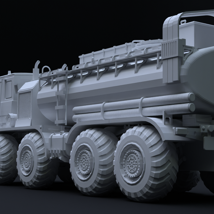 3D Printable Belorusian MZKT 7429 Fuel Truck by The Military Industrial ...