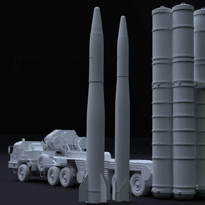 3D Printable Russian 5P85TM TEL for S400 SAM by The Military Industrial Complex
