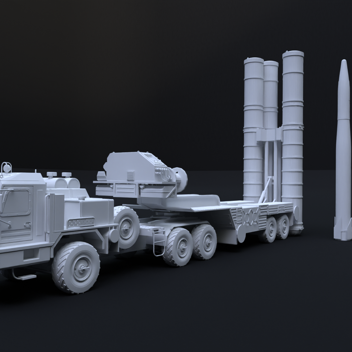 3D Printable Russian 5P85TM TEL for S400 SAM by The Military Industrial Complex