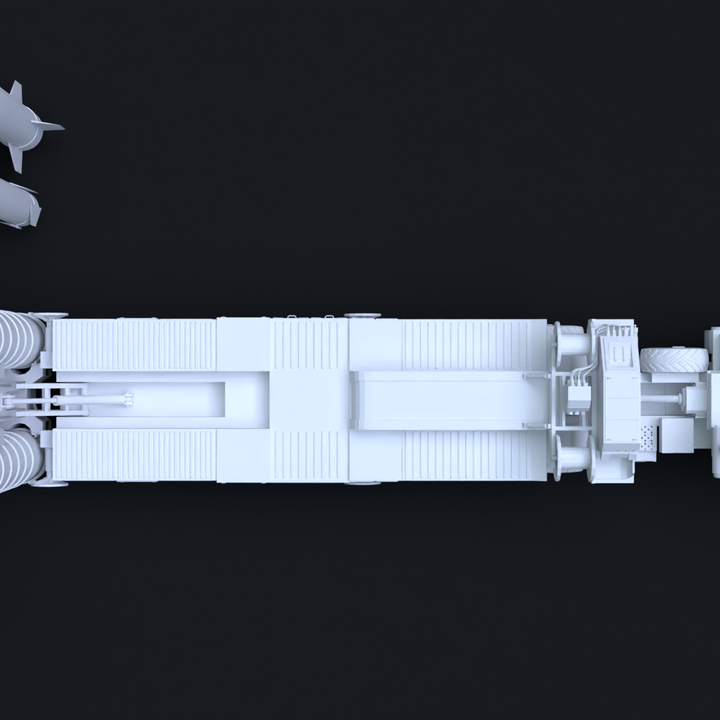 3D Printable Russian 5P85TM TEL for S400 SAM by The Military Industrial Complex