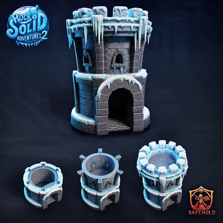 3D Printable Rock Solid 2: Frozen Watchtower by Safehold