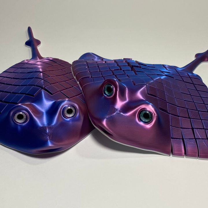 3D Printable FLEXI ARTICULATED MANTA RAY - INSPIRED BY ANIMATED RAY ...
