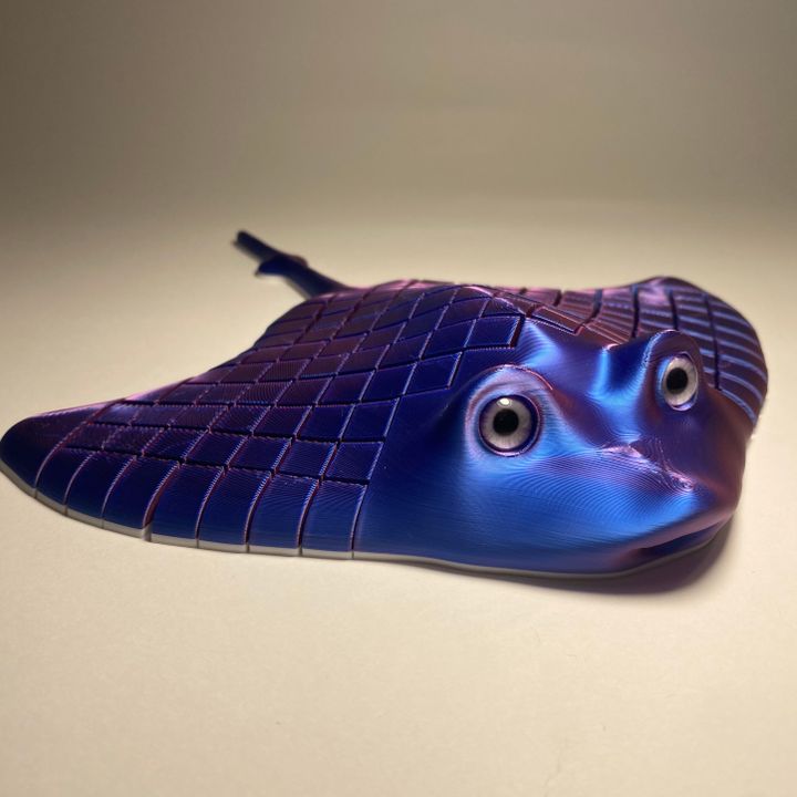 3D Printable FLEXI ARTICULATED MANTA RAY - INSPIRED BY ANIMATED RAY ...