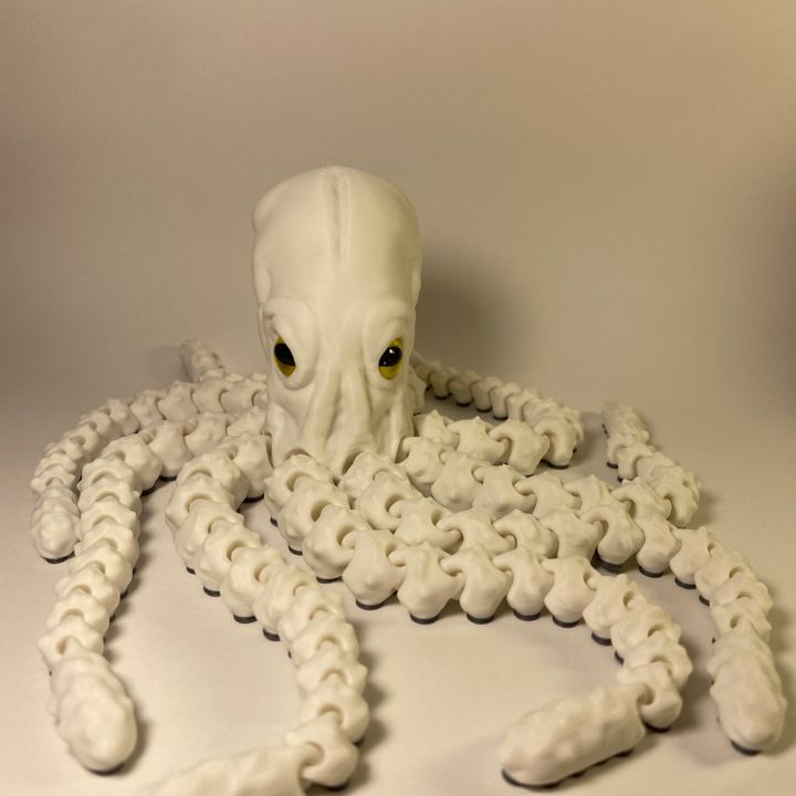 3D Printable FLEXI ARTICULATED Octopus 3D MODEL WITH MOVING SEGMENTS by ...