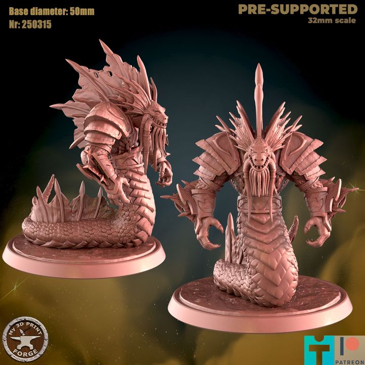 3D Printable Naga Guard by My3DPrintForge