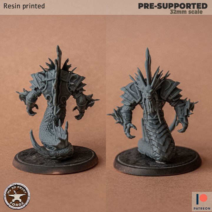 3D Printable Naga Guard by My3DPrintForge