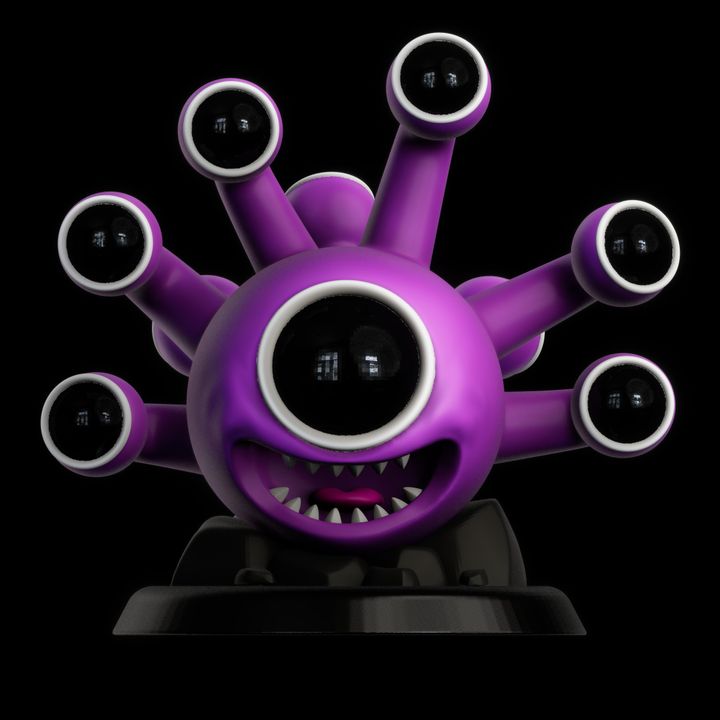 3D Printable Chibi Beholder 👁️⚡ by Matt Stevens