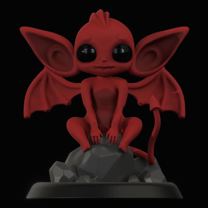 3D Printable Chibi Imp 😈🔥 by Matt Stevens