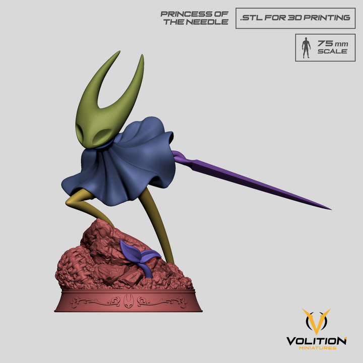 3D Printable Princess of the Needle | Pre-supported by Volition Miniatures
