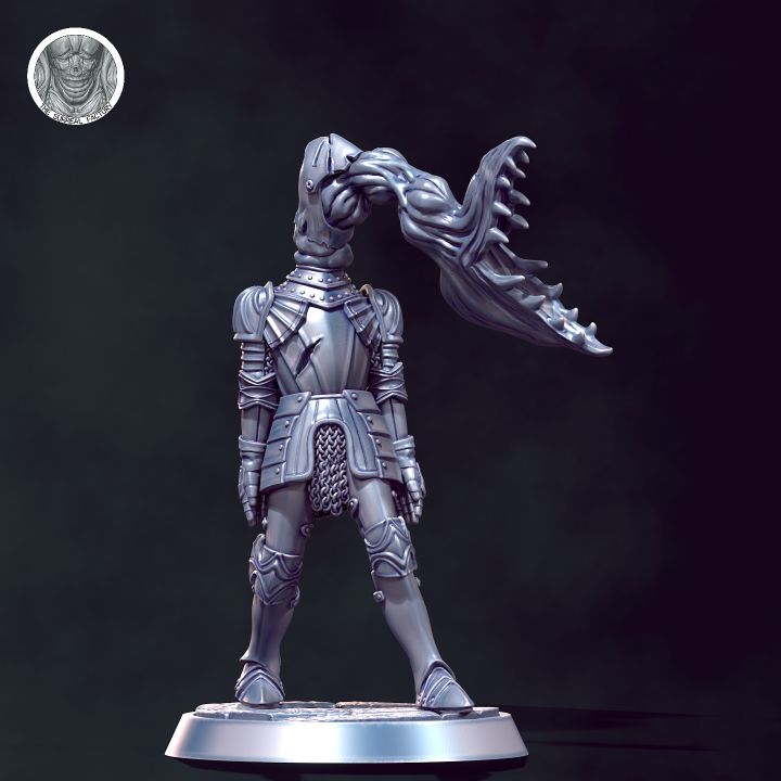 3D Printable Parasite Knights - Worm Head by TheSurrealFactory