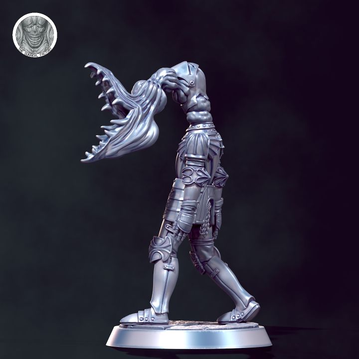 3D Printable Parasite Knights - Worm Head by TheSurrealFactory