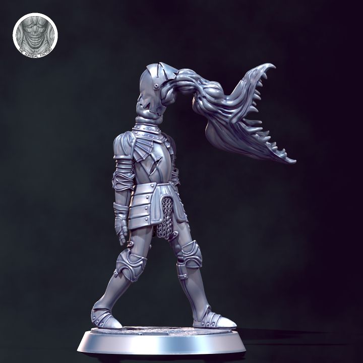 3D Printable Parasite Knights - Worm Head by TheSurrealFactory