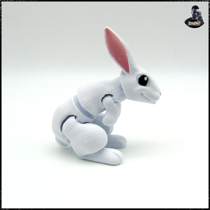 3D Printable Cute articulated Rabbit by EndK7