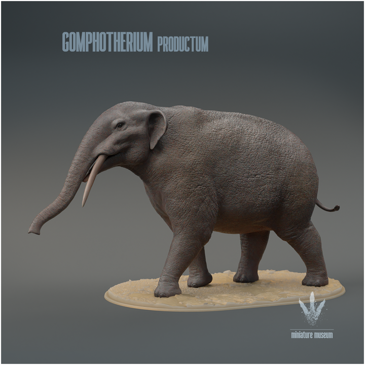 3D Printable Gomphotherium productum : The Nail Beast by Miniature Museum