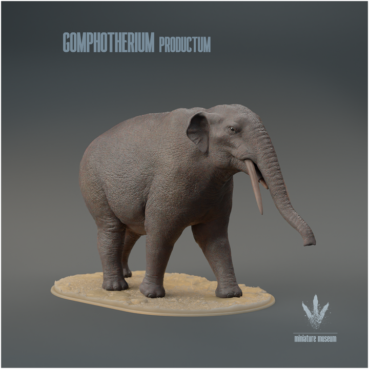 3D Printable Gomphotherium productum : The Nail Beast by Miniature Museum