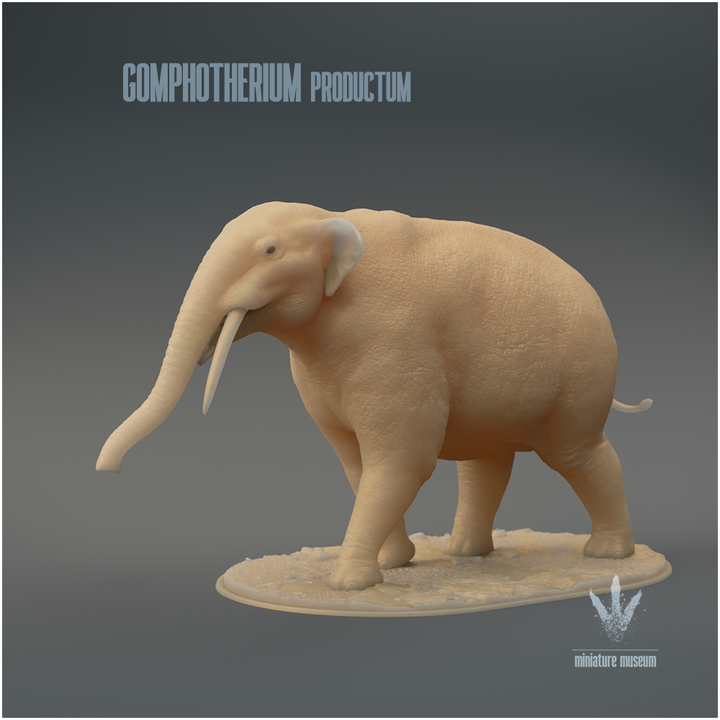 3D Printable Gomphotherium productum : The Nail Beast by Miniature Museum