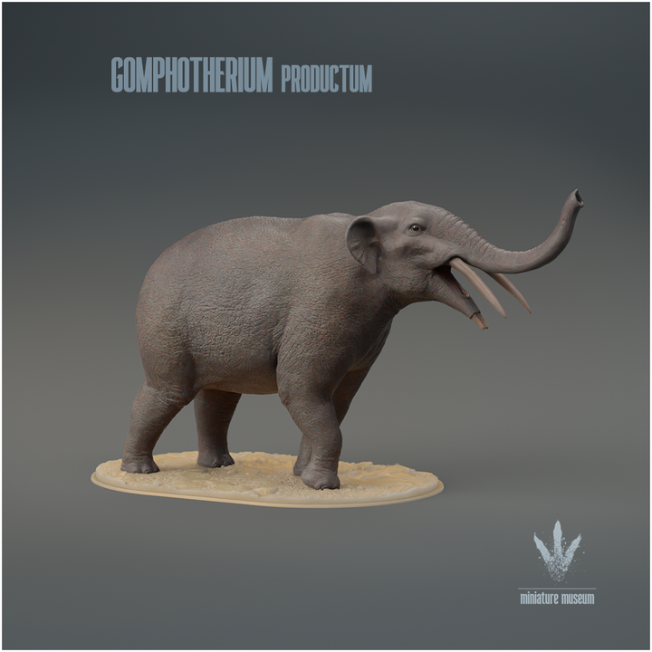 3D Printable Gomphotherium productum : Warning by Miniature Museum
