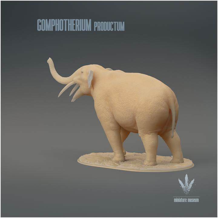 3D Printable Gomphotherium productum : Warning by Miniature Museum