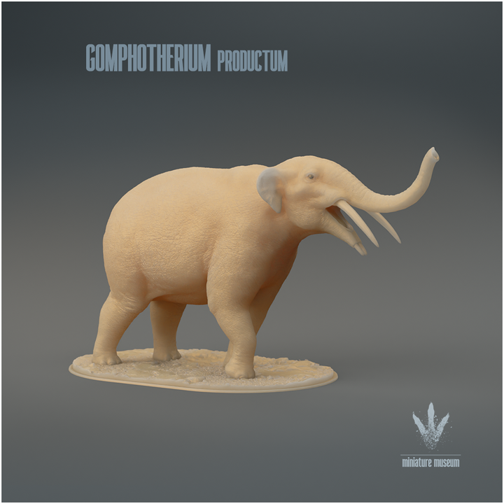 3D Printable Gomphotherium productum : Warning by Miniature Museum