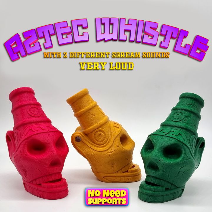 3D Printable Aztec Whistles by 3dFabrik