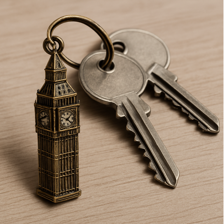 3D Printable Big Ben Tower Keychain by muguet