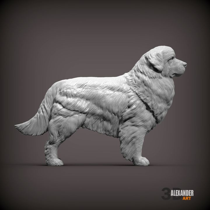 3D Printable Newfoundlands by Alexander3dart
