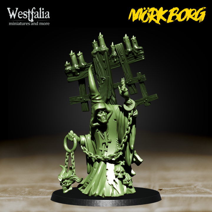 3D Printable Mork Borg - Heretic Priest by Trench Stench
