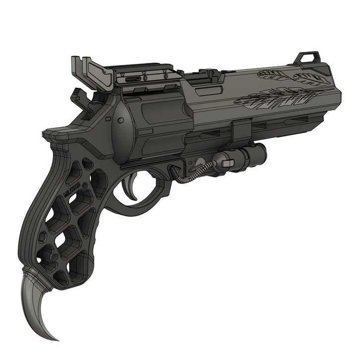 3D Printable Custom Hawkmoon Hand Cannon Replica | Custom Sci-Fi Weapon ...