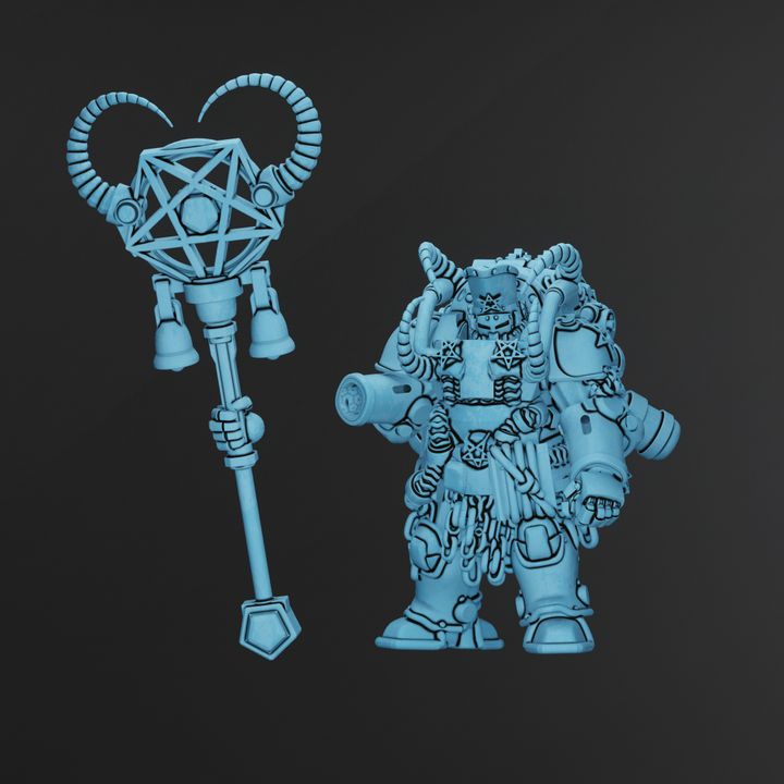 3D Printable Heretic nautical priest by Crimson Steel Mechworks