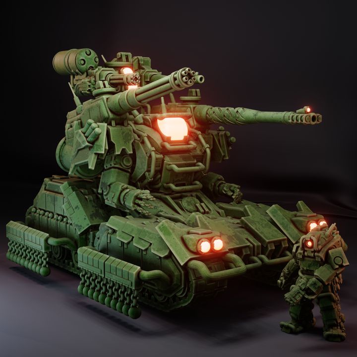 3D Printable Apollo tank type by Crimson Steel Mechworks